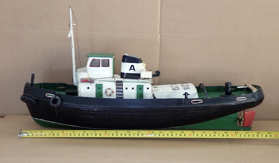 A rare and vintage, Danish DMI, hand built, Radio Controlled Samson Tug ...
