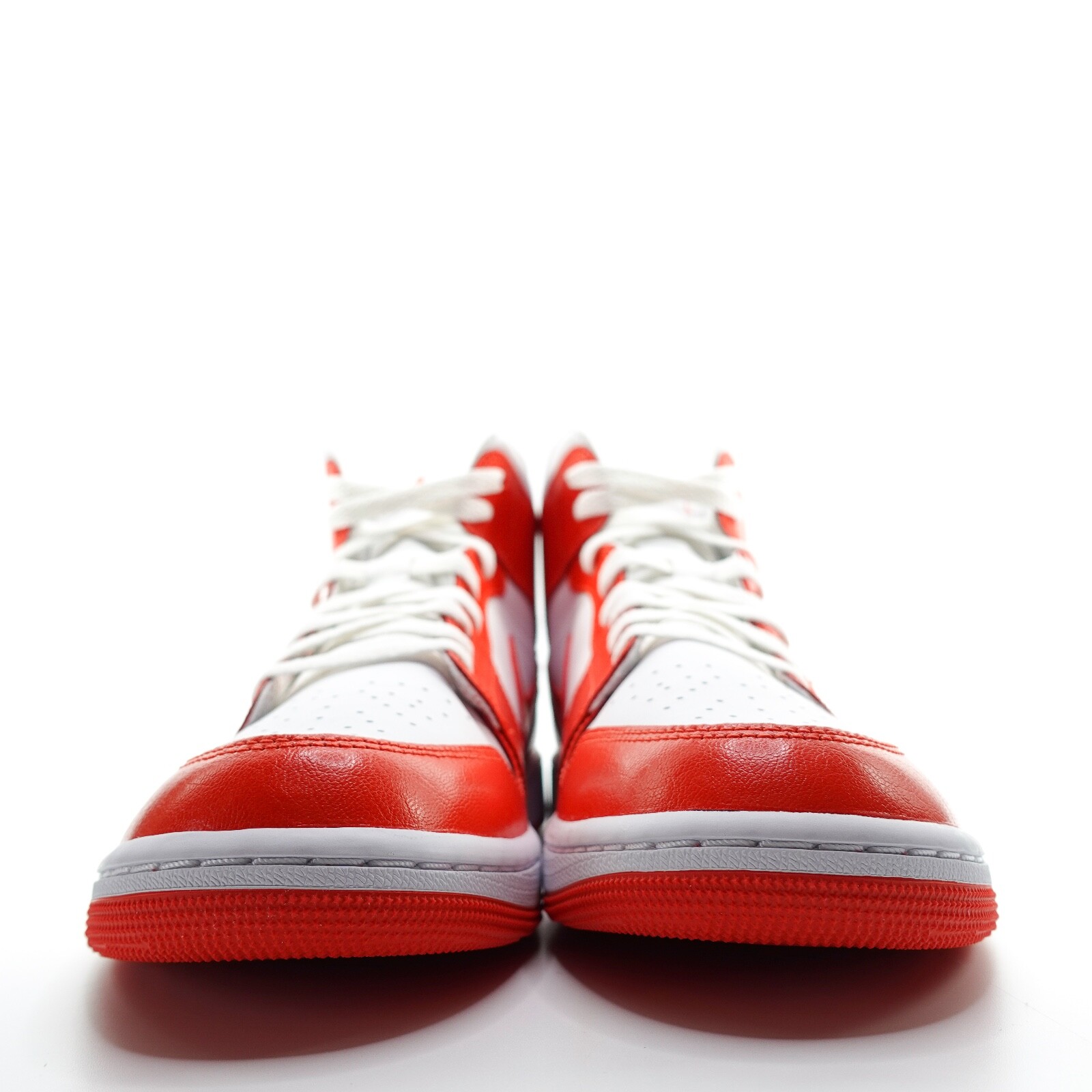 Nike Air Jordan 1 Mid Womens Size 11 Shoes Habanero Red BQ6472-116 New ...