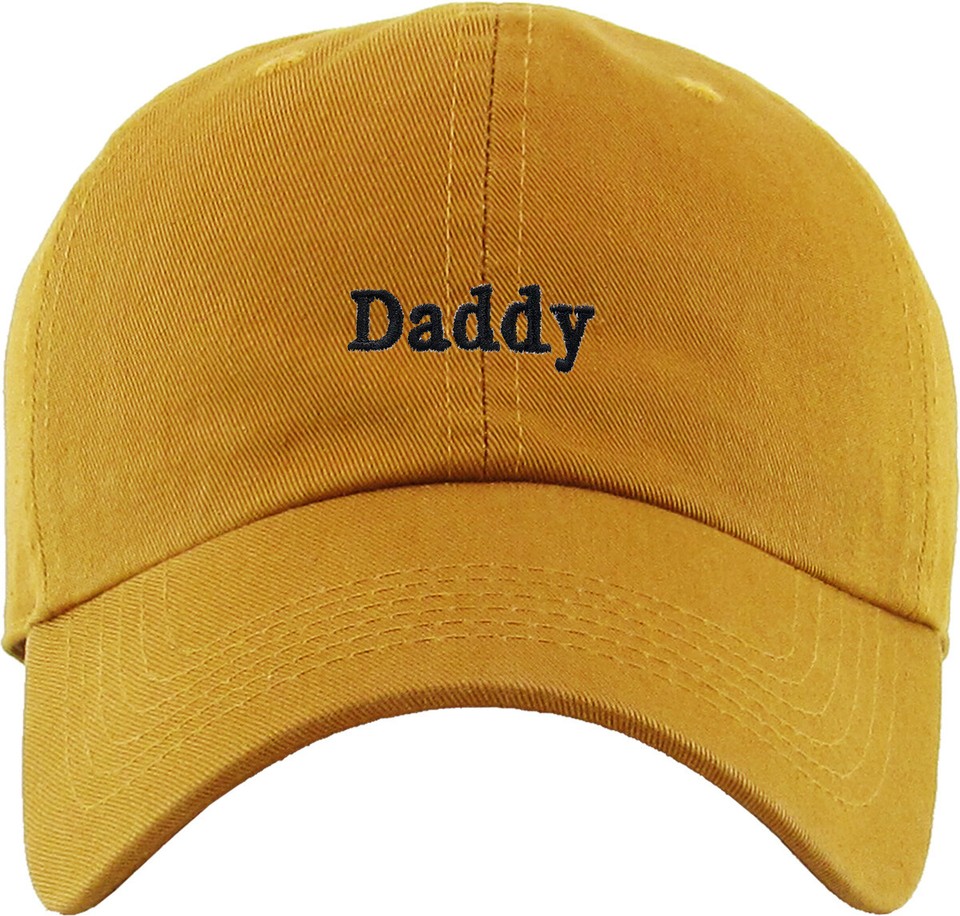 Daddy Embroidery Dad Hat Cotton Adjustable Baseball Cap Unconstructed ...