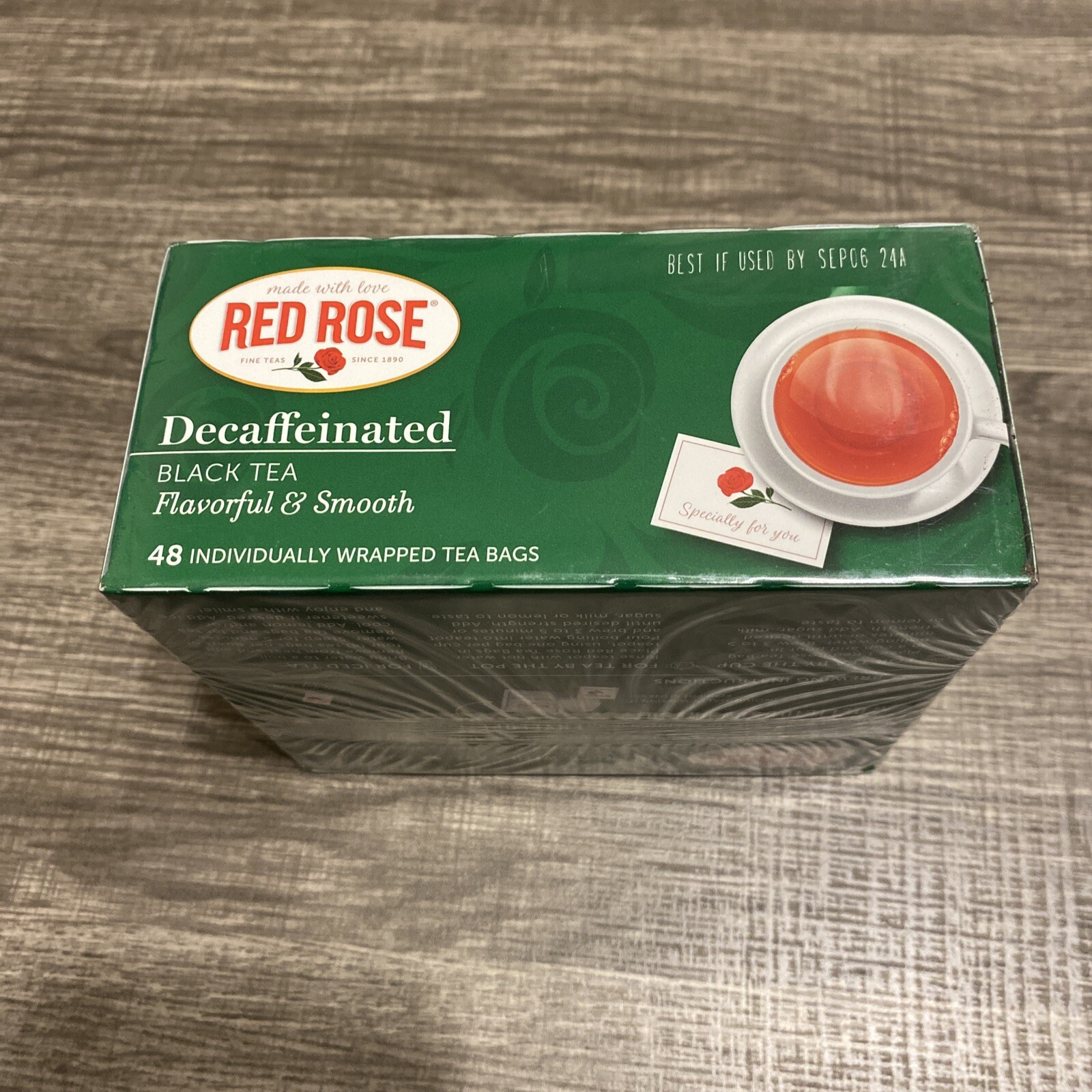 Red Rose Naturally Decaffeinated Tea 48-Bags - 2 Packs for sale online ...