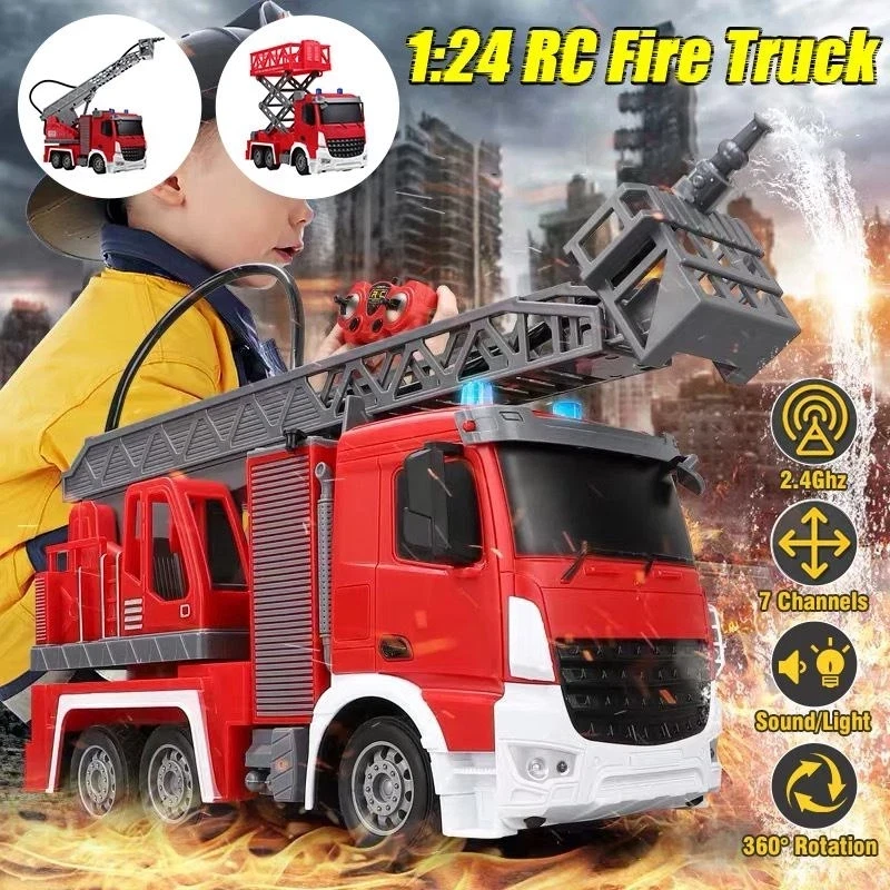 Remote Control Fire Truck With Working Water Pump