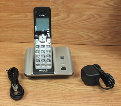 VTech (CS6519) DECT 6.0 Single Line CID Cordless Phone w/ AC Power ...