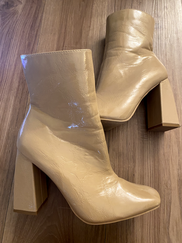 beige booties size 8 | eBay
