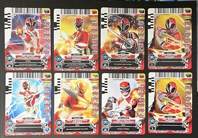 Lot Of 8 2013 Saban’s Power Rangers Action Card Game Red Ranger Cards ...