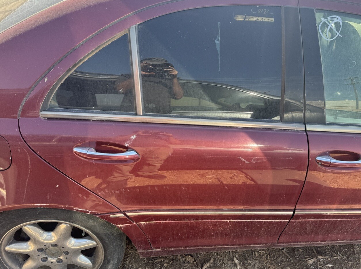 01-05 Mercedes C240 W203 Rear Right Exterior Door Shell Red OEM | eBay