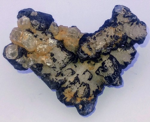 Natural Heart Shaped Galena & Calcite Crystal Cluster Tri State ...