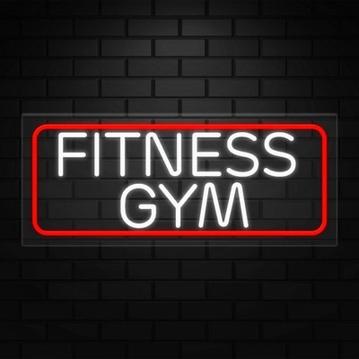 Fitness Gym Neon Sign for Retail Displays | LED Flex Neon | 32"W x 13"H ...