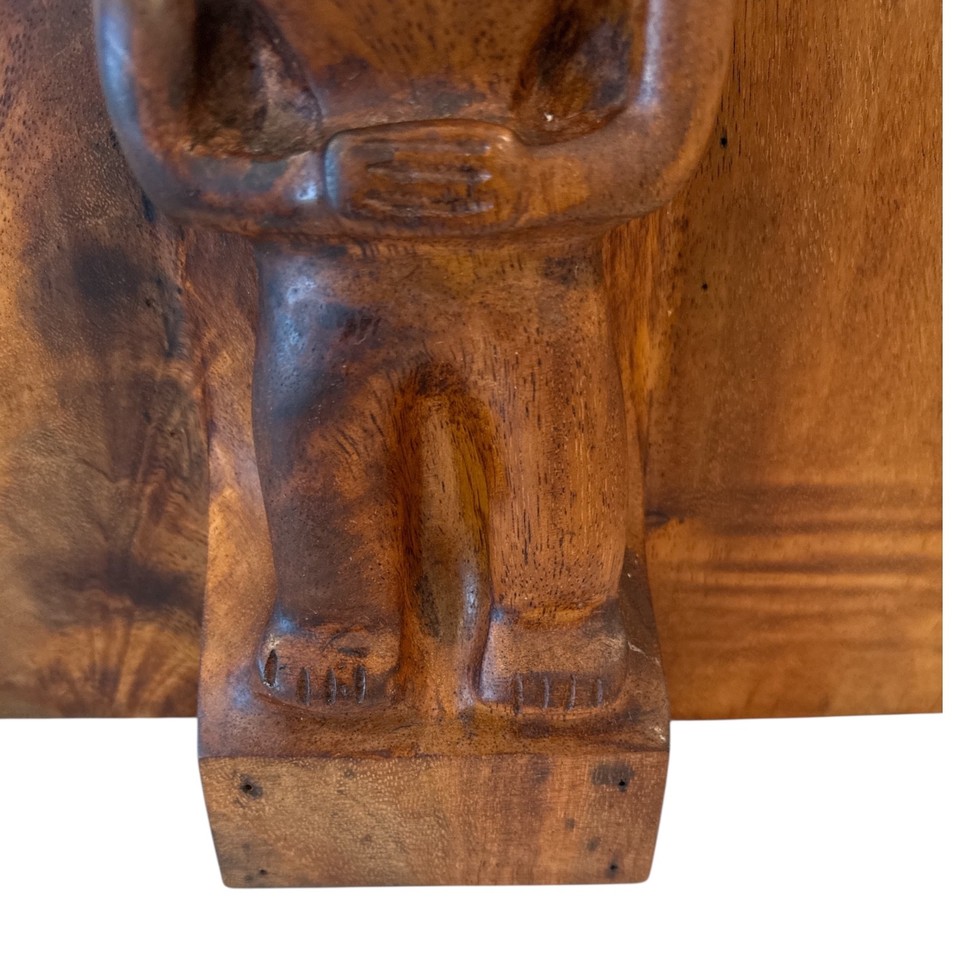 Vintage Hawaiian Tiki Statue – Large Hand-Carved Award Sculpture – 17.5 ...