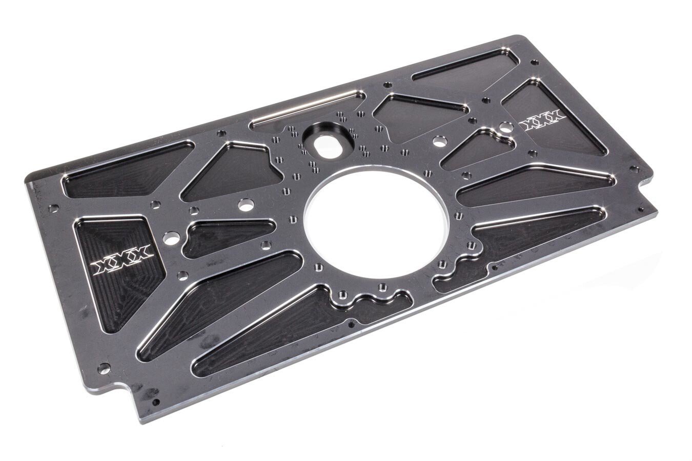 Triple X Race Sc-Eg-0006Blk Alum Rear Motor Plate Raised Rail Black ...