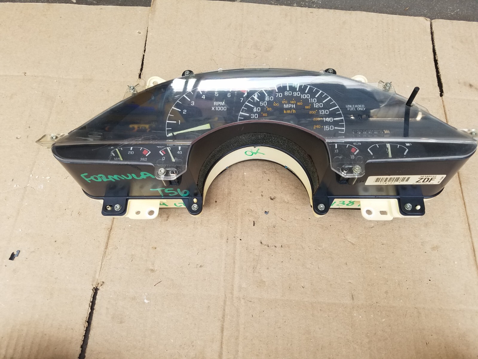 1994 LT1 Firebird Trans Am Gauge Cluster Instrument Panel 150MPH ...