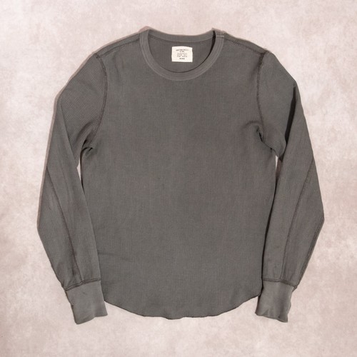 Buck Mason Vintage Thermal Surplus Tee Shirt Waffle Knit Dark Gray Men's Small | eBay