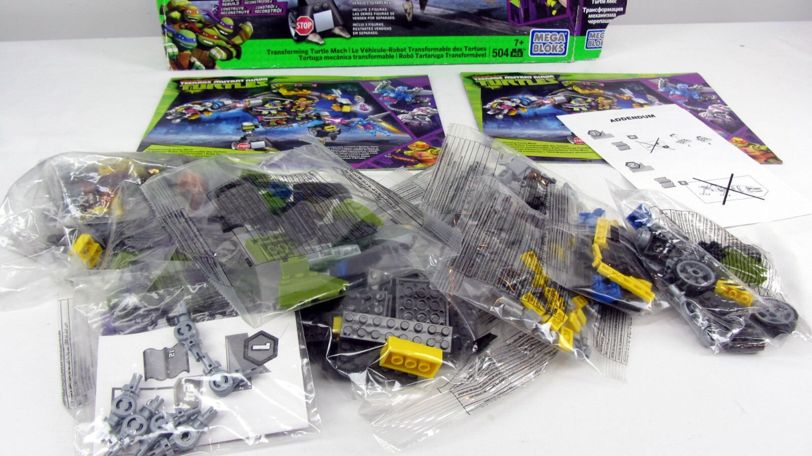 Mega Bloks Teenage Mutant Ninja Turtles- Transforming Turtle Mech Mikey ...