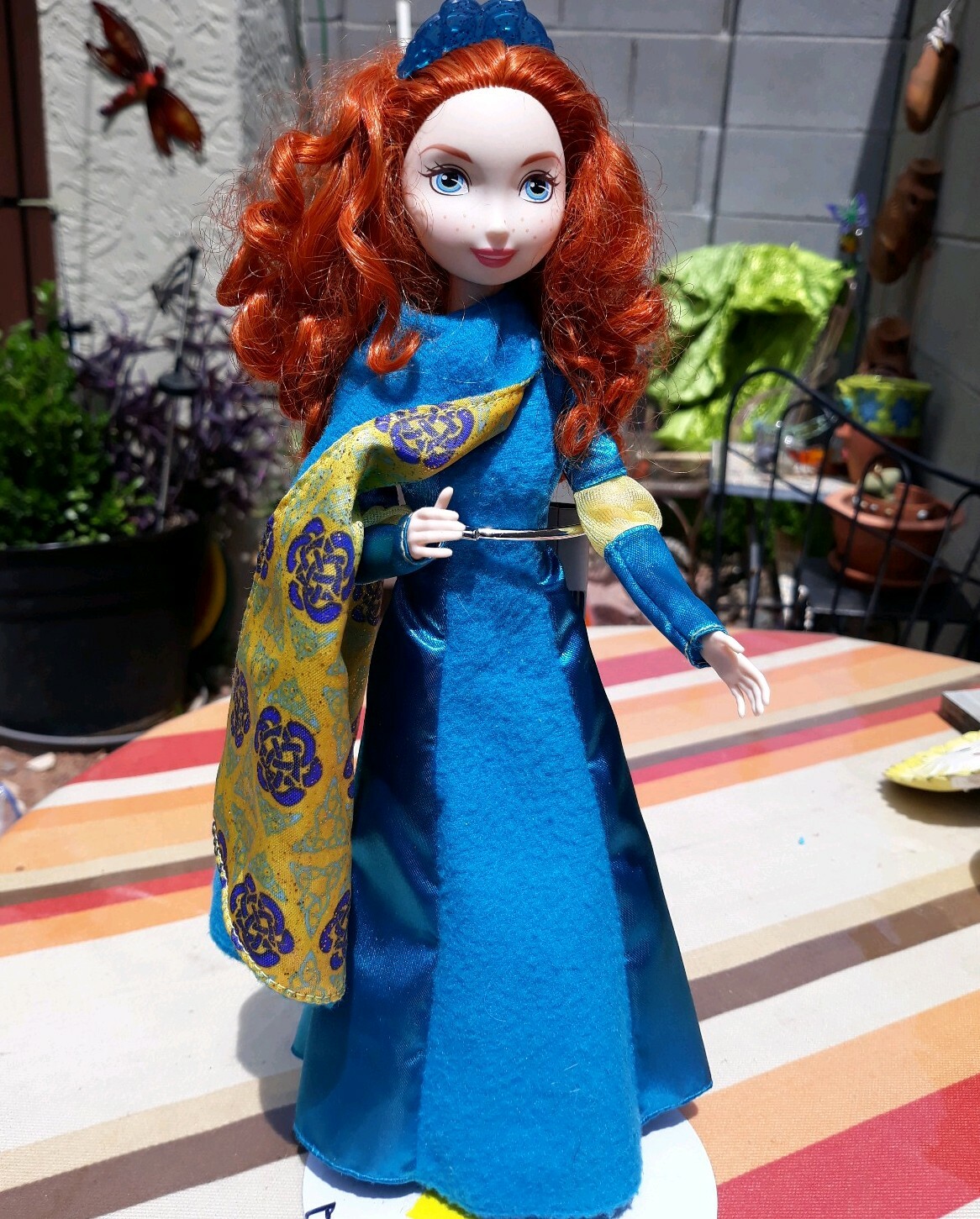 Beautiful Disney Mattel Merida , Blue Dress /Cape, Boots 2006 Brave. | eBay