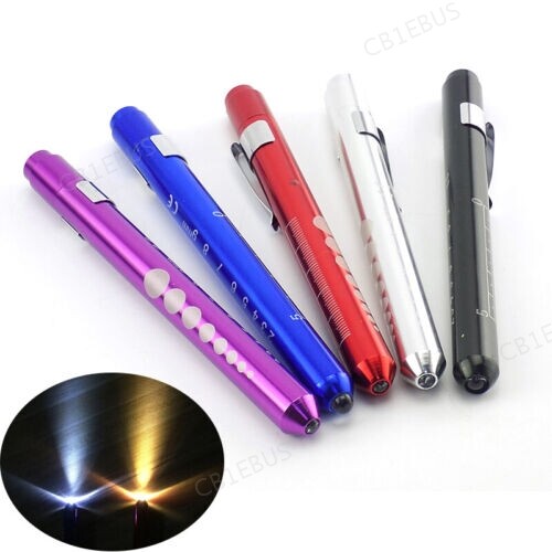 led flashlight Torch Medical Nurse Surgical yellow white light Penlight ...