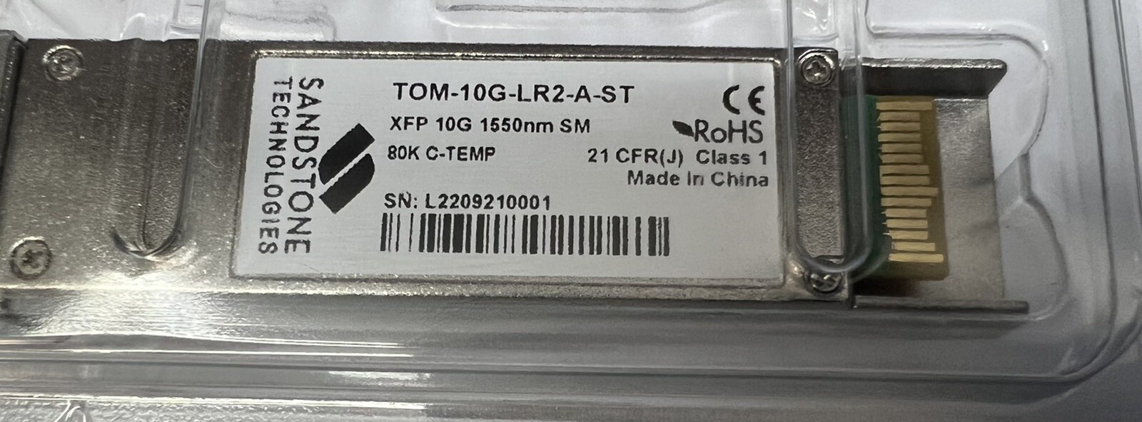 TOM-10G-DT-LR2 XFP DWDM Tunable Infinera Optical Transceiver 1550nm SM ...