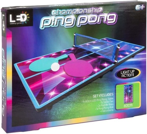 LED Championship Ping Pong Kids Family Play Game Xmas Gift For Kids ...