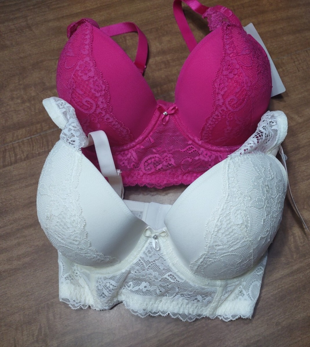 LOT OF 2 PARFAIT Women's Sz 30F Sandrine Plunge Longline Underwire Bra ...
