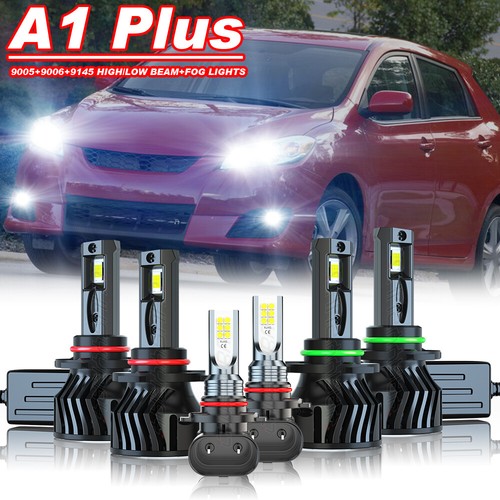 For Toyota Matrix 2003-2008 - 6X White Combo LED Headlight Fog Light ...