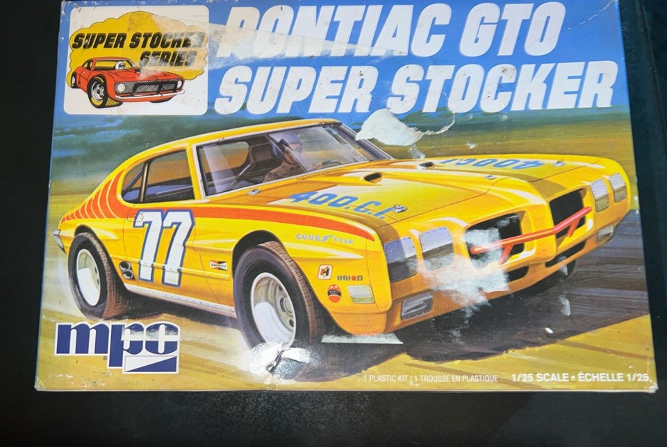 MPC 1970 Pontiac GTO Super Stocker Series 1:25 939 Plastic Model Kit ...