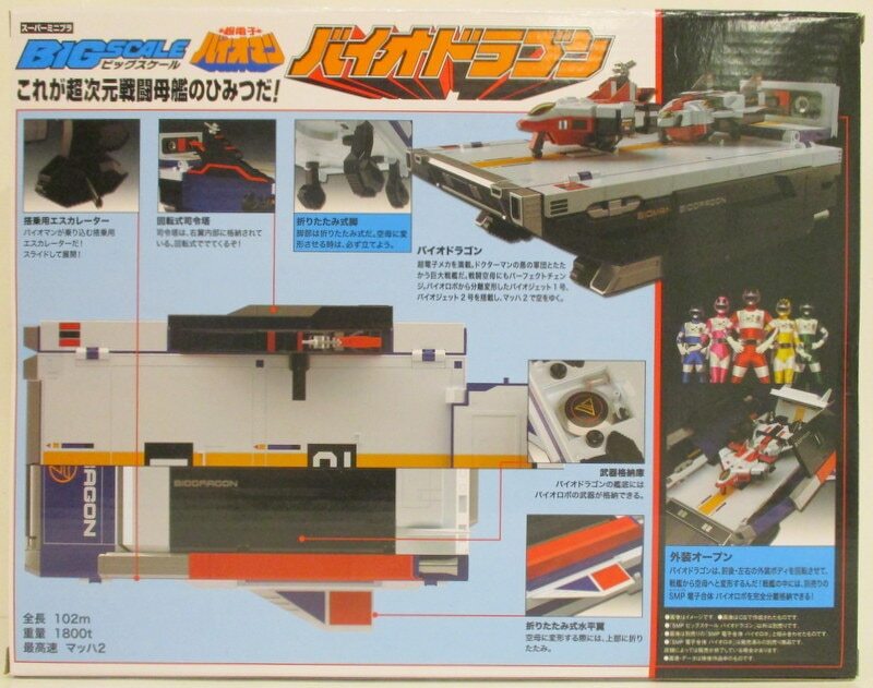 Bandai Super Minipla Big Scale Choudenshi Bioman Bio Dragon | eBay