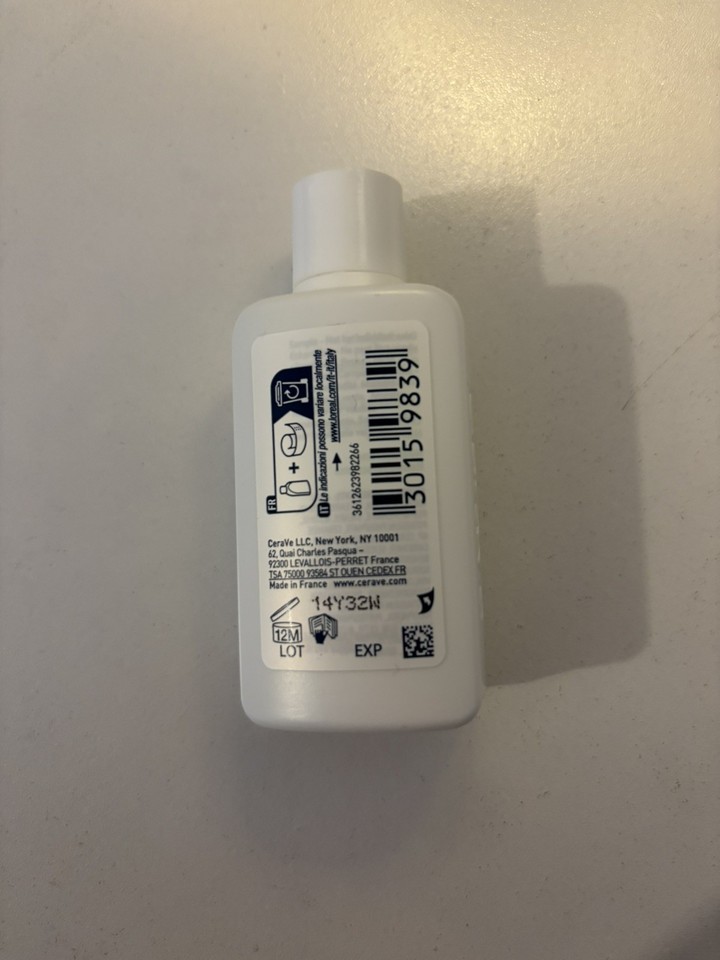 CeraVe Hydrating Cleanser 6 x 20ml Travel Size Mini Normal To Dry Skin ...