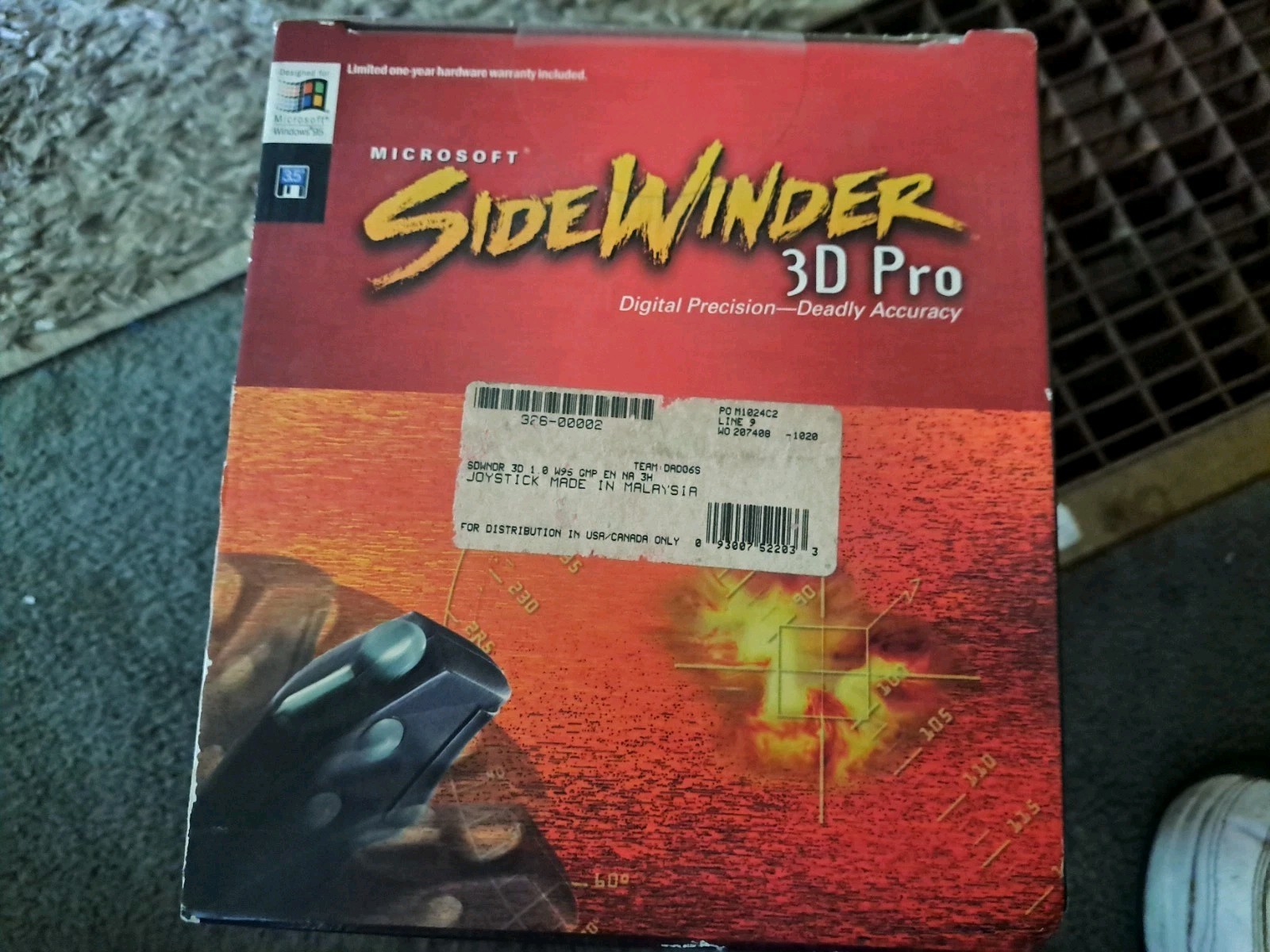Microsoft SideWinder 3D Pro (32600007) Video Games Controller for sale ...