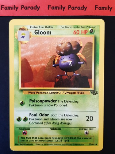 Gloom 37/64 Pokemon Card Wizards Jungle English | eBay