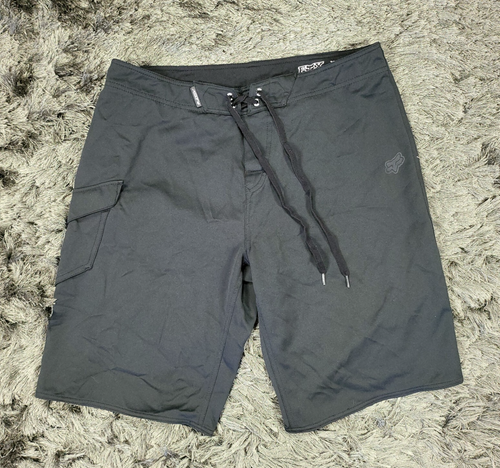 Fox Racing Board Shorts Mens 36 X 11 Black Swim Trunks Surf Drawstring ...
