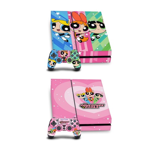 THE POWERPUFF GIRLS GRAPHICS VINYL SKIN DECAL FOR SONY PS4 CONSOLE ...