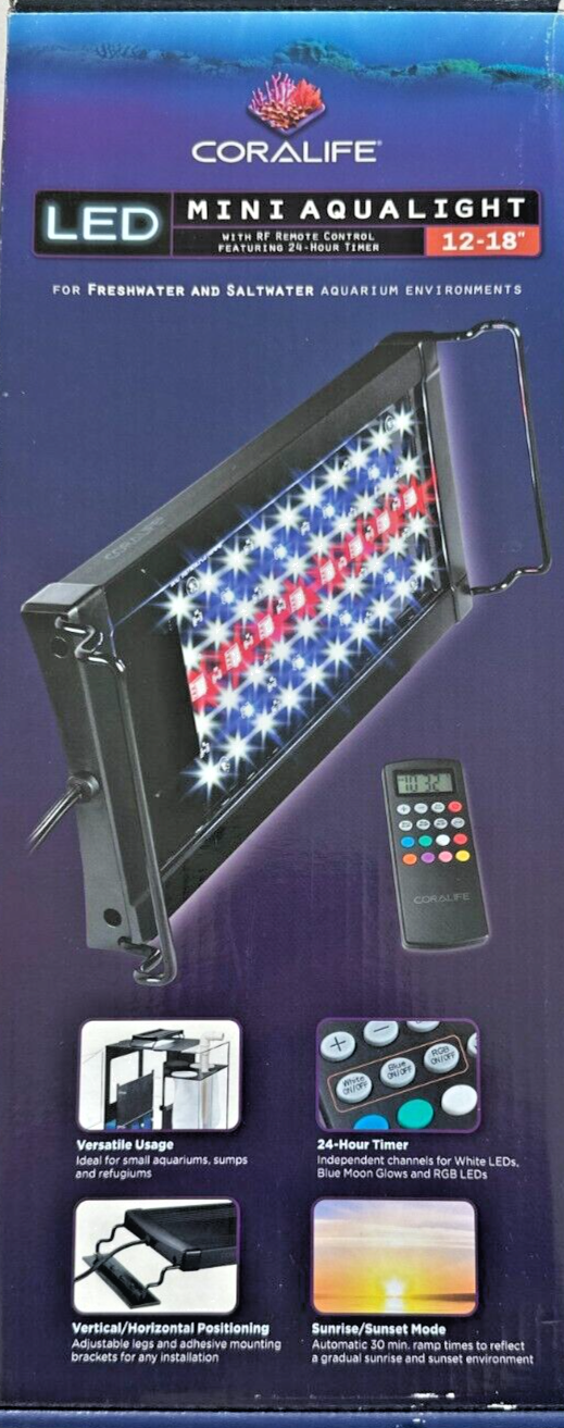 Coralife LED Aqualight Mini 12-18" Brand New | eBay