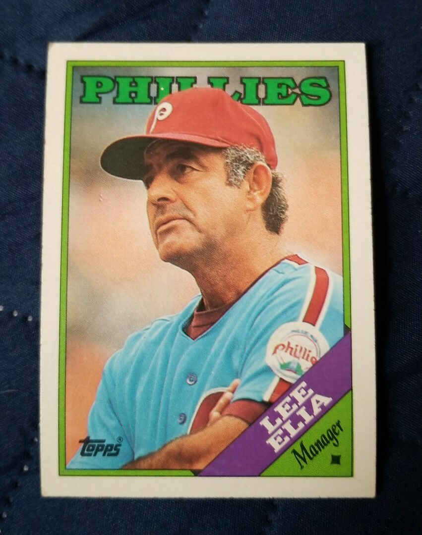 LEE ELIA TOPPS BASEBALL TRADING CARD # 254 - PHILADELPHIA PHILLIES | eBay