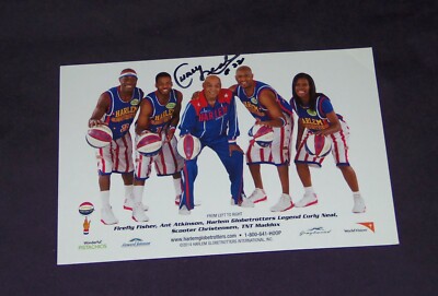 Curly Neal Harlem Globetrotters signed photo legendary #22 basketball ...