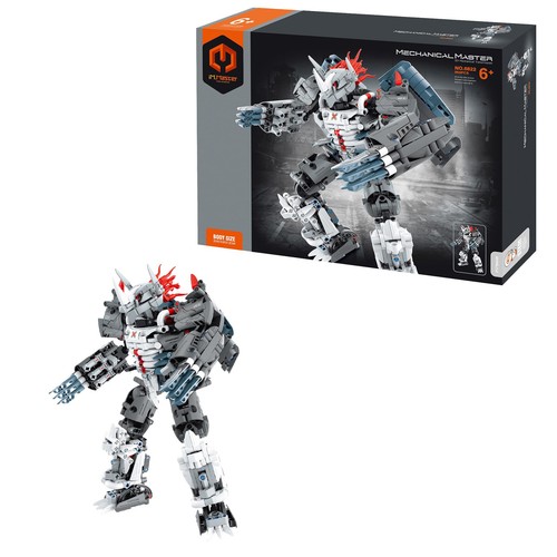 : Mechanical Master - Mecha Blue/Grey - 965pcs - Bricks Robot Model ...