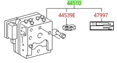 Lexus LS460 LS460L LS600HL (2007-2017) OEM Genuine BRAKE ACTUATOR 44050 ...