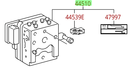 Lexus LS460 LS460L LS600HL (2007-2017) OEM Genuine BRAKE ACTUATOR 44050 ...