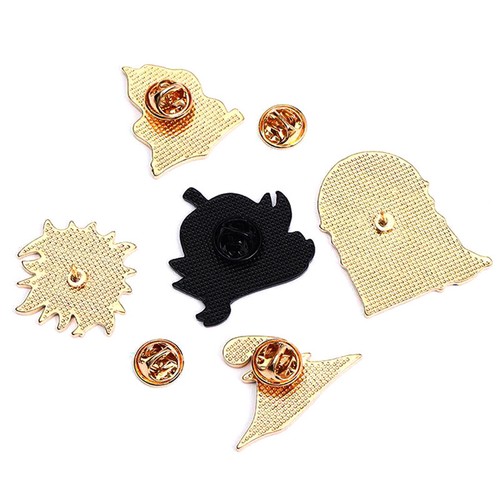 Witch Hat Badges Pins Goth Dark Wizard Magic Book Skeleton Sun Moon ...