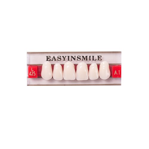 16Sets/6Pcs Dental Upper Acrylic Resin Denture Maxillary Anterior Teeth ...