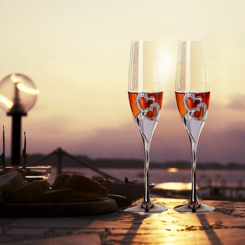 Glass Material Champagne Cup Champagne Mug Transparent Glasses Toasting ...