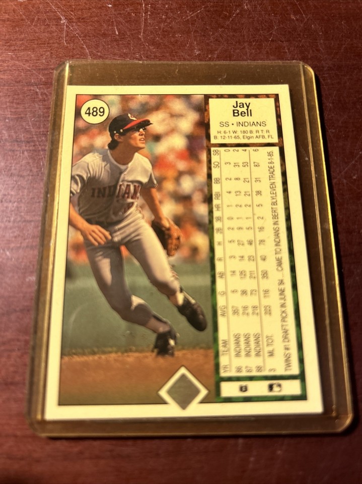 Jay Bell autographed Baseball Card (Cleveland Indians) 1989 Upper Deck ...