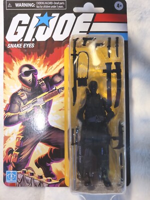 Brand New 2020 GI Joe Hasbro Retro Collection Snake Eyes 3.75" Walmart ...