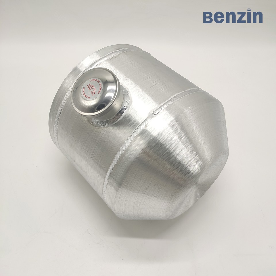 Gas Tank 3.75 Gallons 10" x12" Fuel Tank Alum Spun Center Fill 1/2 NPT ...