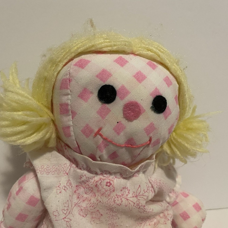 Vintage Hasbro Preschool Easy To Love Softies Sweet Dreams Pink Plaid ...