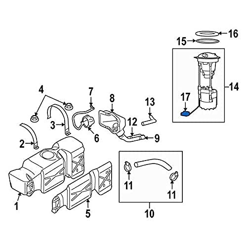 Fuel Level Sending Unit 68141873AA Compatible for Dodge Ram 1500 2011 ...