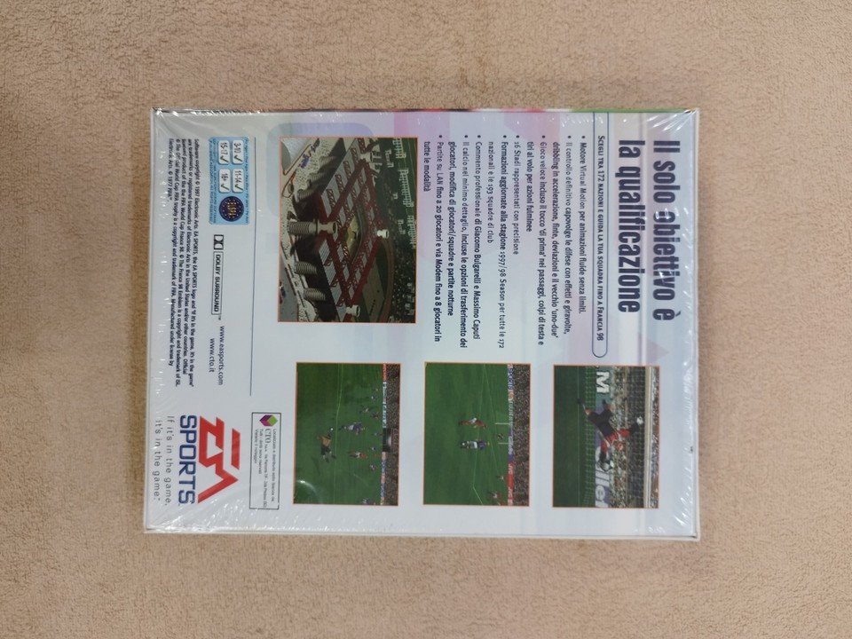 FIFA ROAD TO WORLD CUP 98 (PC, 1997) BIG BOX CTO VIDEOGAME NEW SEALED ...