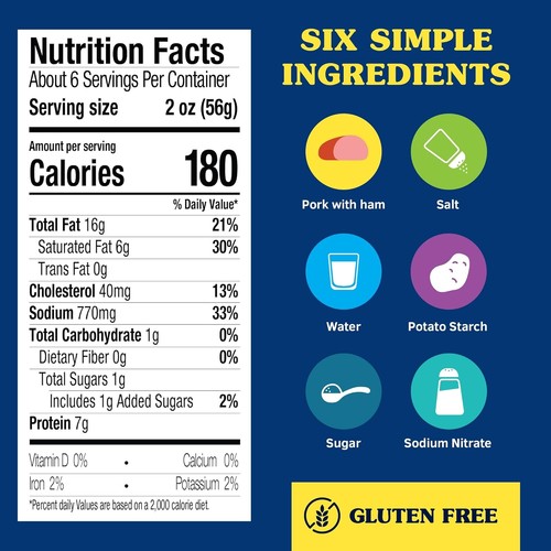 12 Ounce Pack of 12 SPAM Classic Canned Luncheon Meat Fully Cooked 180 ...