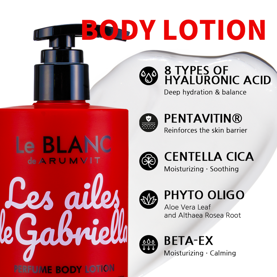 Le BLANC- Les ailesde Gabriella BODY LOTION 300ml | eBay