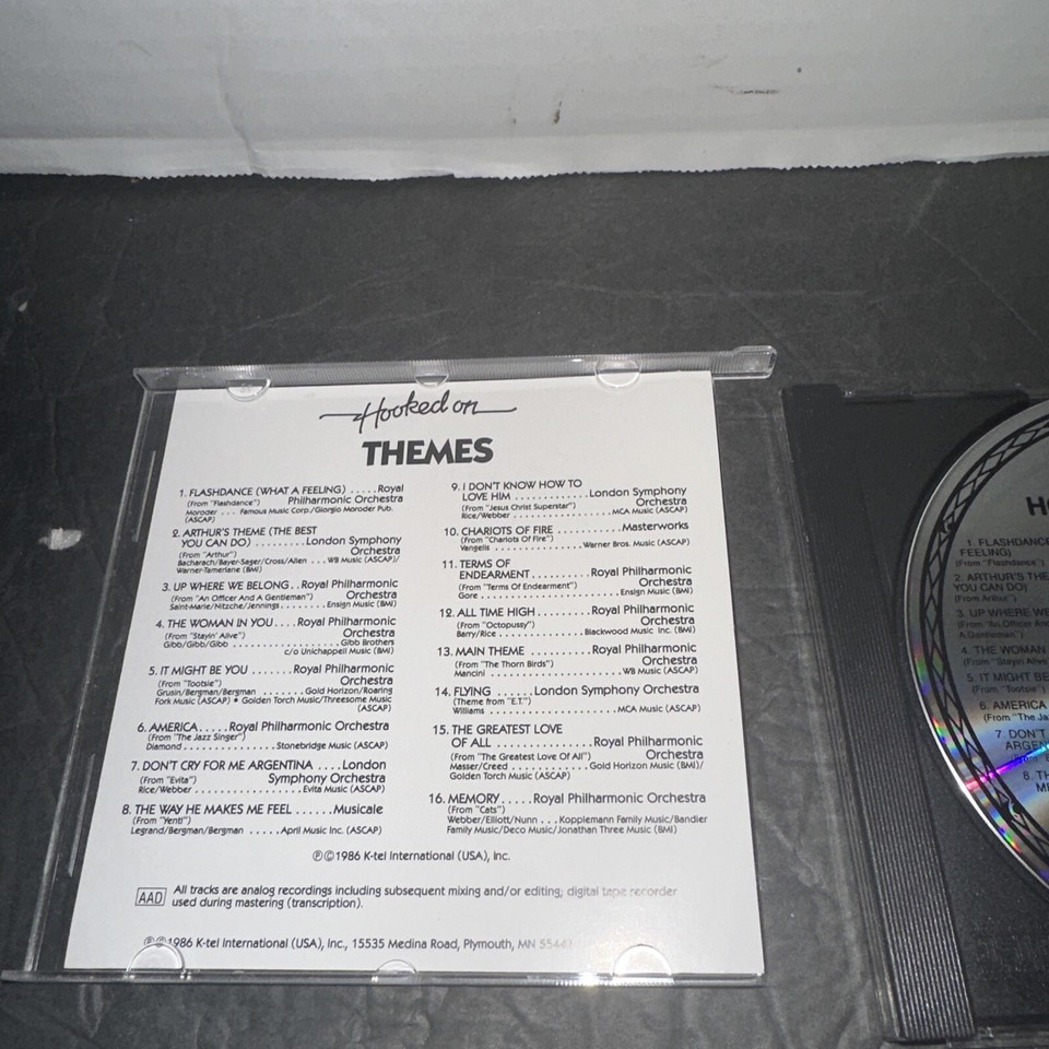 Hooked on Themes by Various Artists (CD, 1988, K-Tel Distribution ...