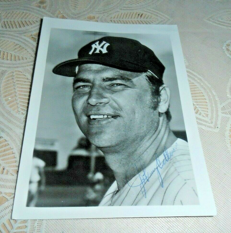 VINTAGE & GORGEOUS JOHNNY CALLISON SIGNED PHOTO OLD NEW YORK YANKEES | eBay