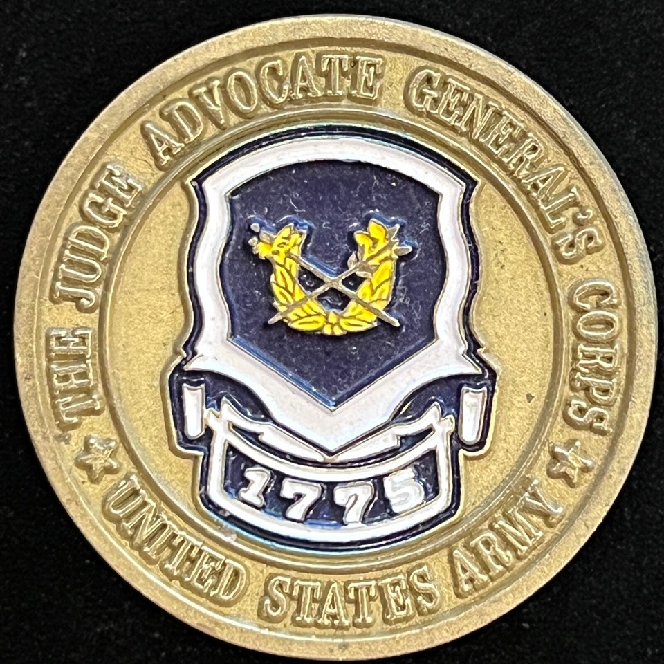 The Judge Advocate General's Corps Trial Judiciary Army Challenge Coin ...