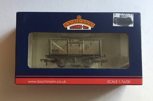 BACHMANN 37-377G 16T STEEL MINERAL WAGON BR GREY WEATHERED | eBay UK